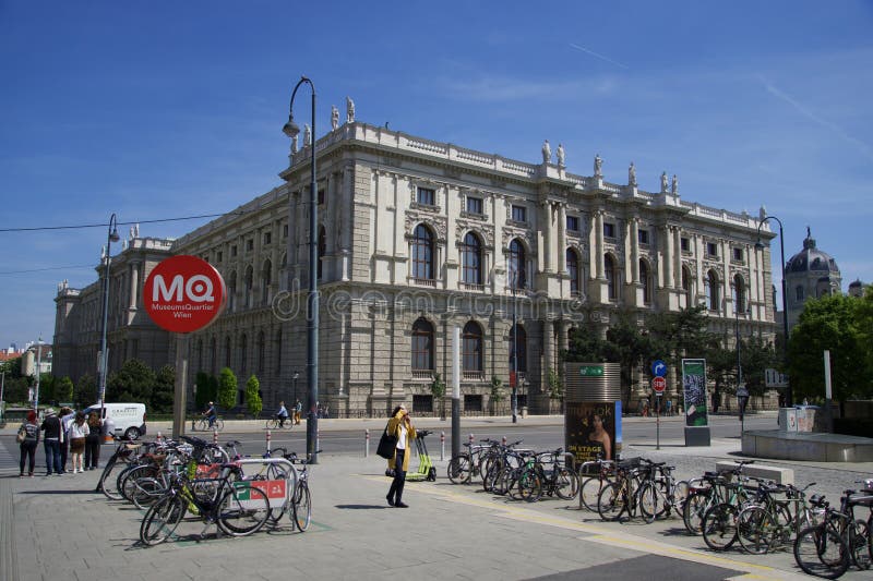Quartier Museum Square, Vienna City, Austria - 05 May 2023 Editorial ...