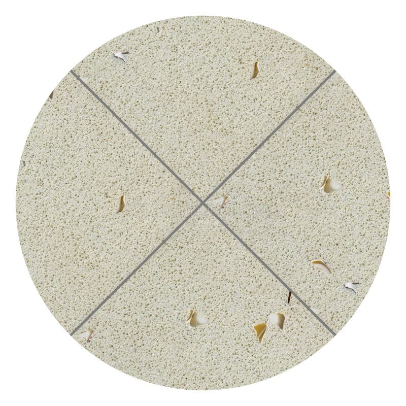Quartz Beige Round Seamless Ceramic Mosaic Tile and Pattern Useful As ...