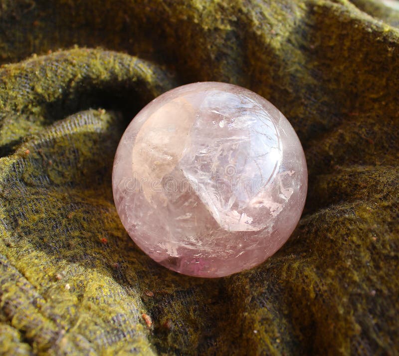 Quartz crystal ball stock image. Image of abstract, ring - 140467851