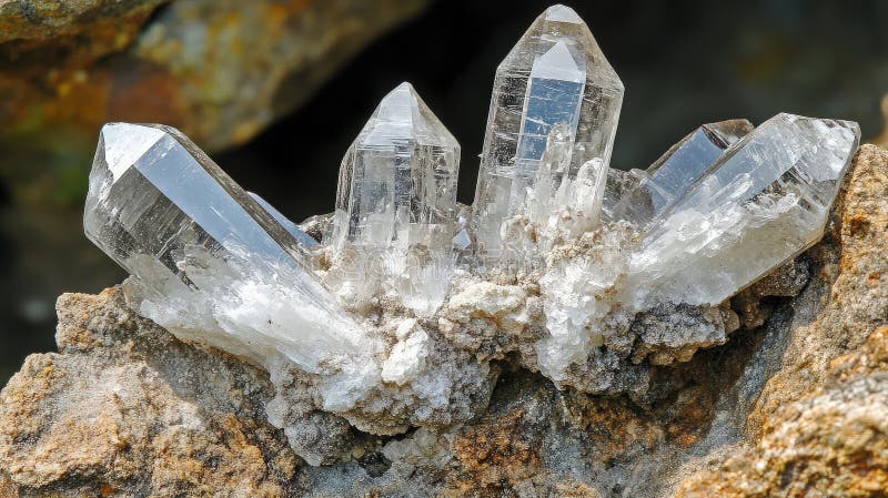 Quartz Crystal Cluster stock photo. Image of crystal - 339078592