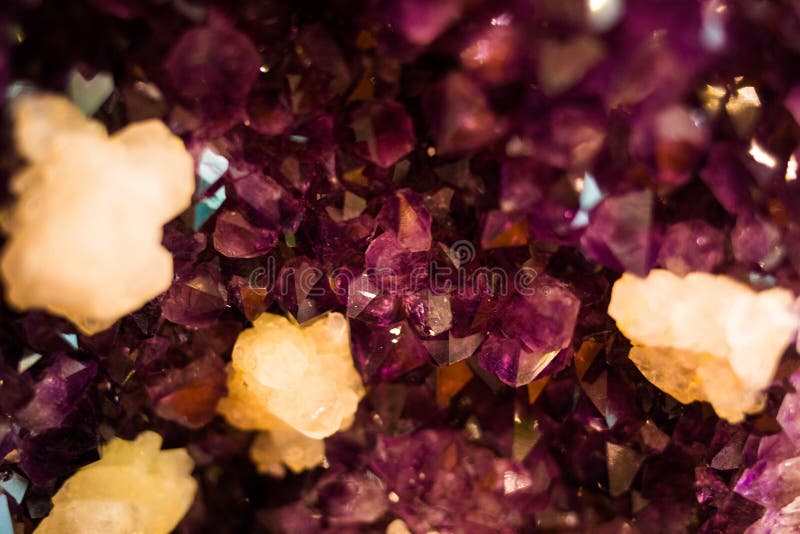 Quartz Crystal Rocks Pink Close Up Stock Photo - Image of mineral ...