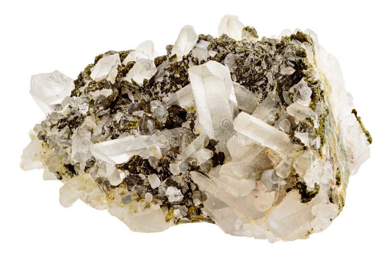 Quartz Crystals on Host Rock Stock Image - Image of white, uncut: 35777263