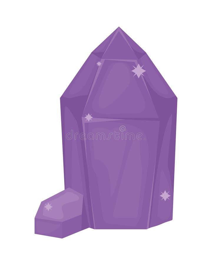 Quartz crystals icon stock vector. Illustration of natural - 357614581