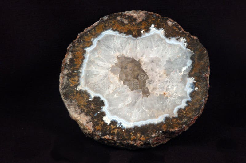 Crystal Quartz Geode Rock stock image. Image of sparkling - 5422199