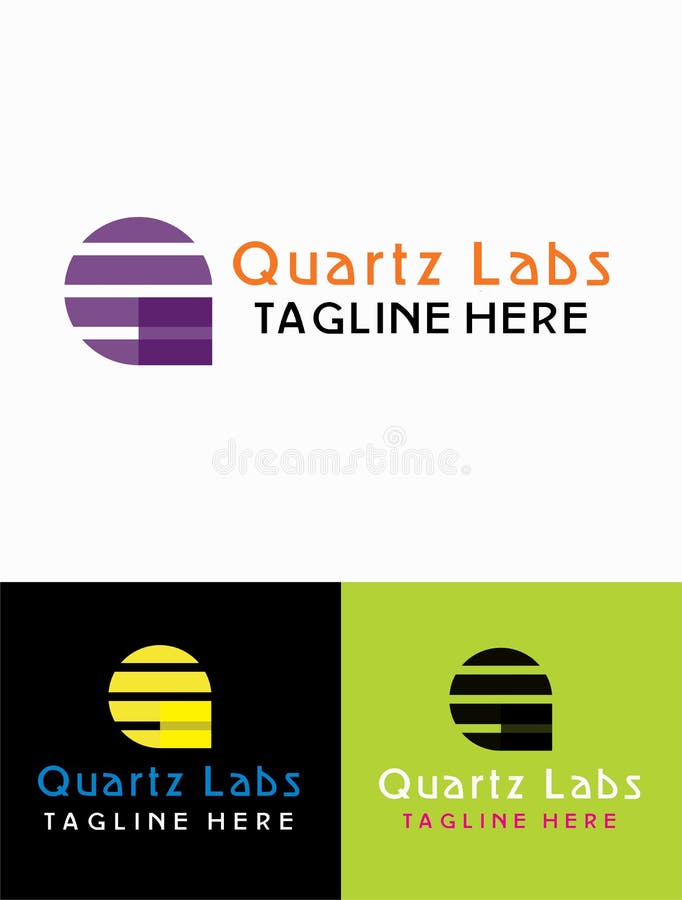 Quartz Labs Logo Icon Vector Template Elements Stock Vector ...