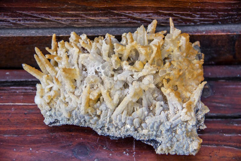 Quartz with limonite stock photo. Image of crystals - 231609042