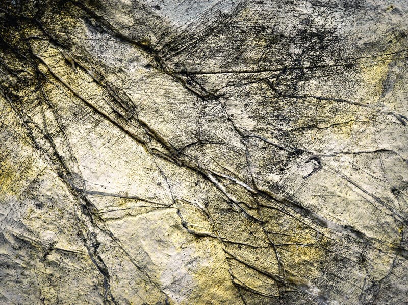 Quartz Line with the Limestone Rock Stock Image - Image of abstract ...