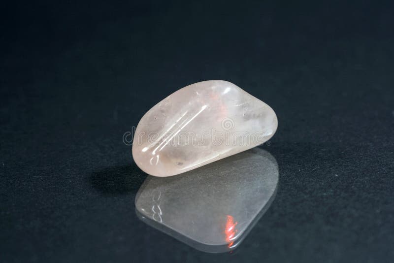 Quartz with Mineral Crystals Against a Black Background Stock Photo ...