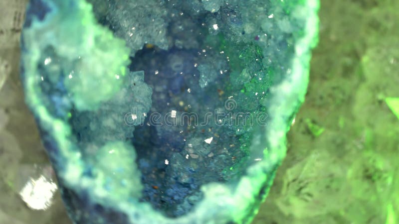 Quartz with Mineral Inclusions Stock Video - Video of macro, mineral ...