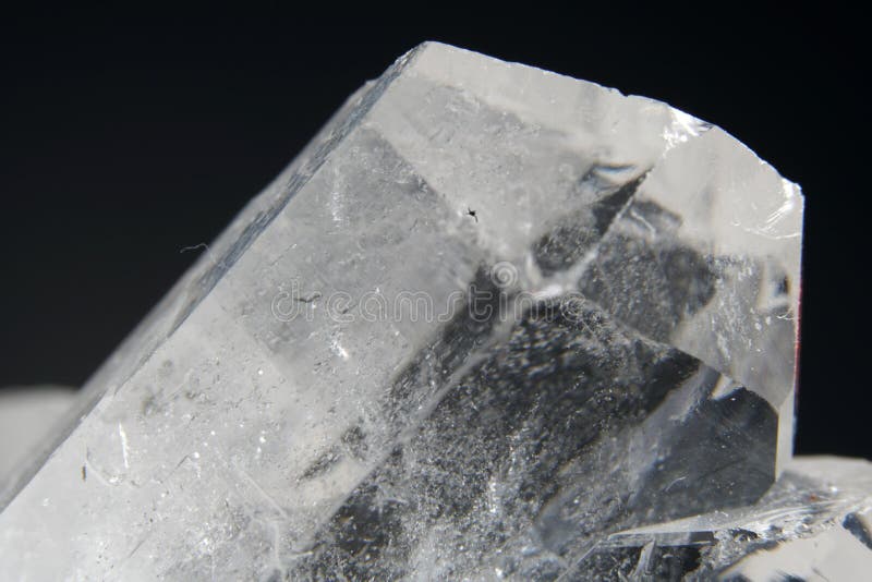 Quartz with Mineral Inclusions in the Studio in Front of a Background ...
