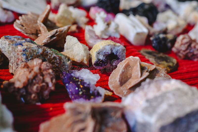 Quartz and Other Precious Stones Stock Image - Image of nature ...