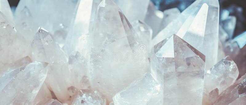 Quartz Points Displaying Sharp Terminations and Geometric Shapes in ...