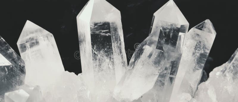 Quartz Points Exhibit Sharp Terminations and Intricate Geometric Shapes ...