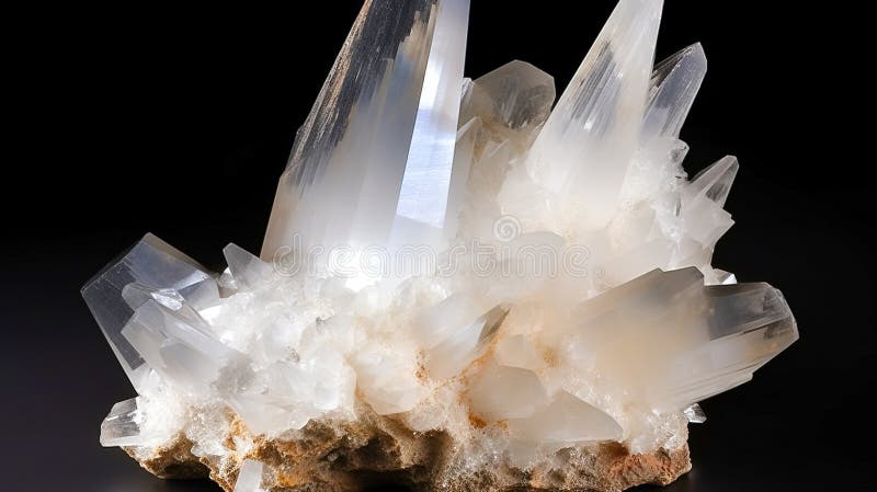 Quartz is Rare Precious Natural Geological Stone on Gradient Background ...