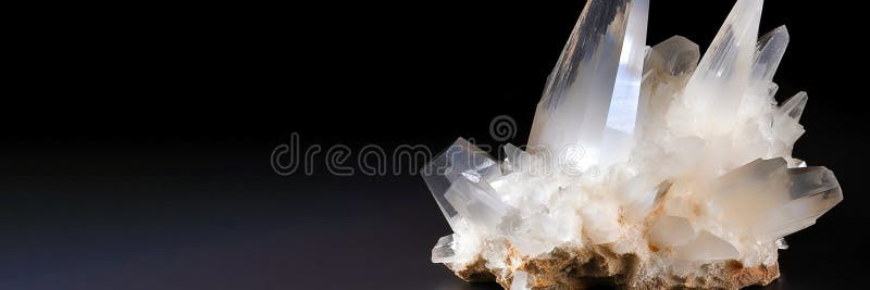 Quartz is Rare Precious Natural Geological Stone on Gradient Background ...