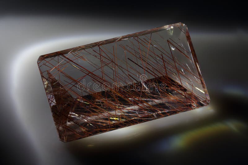 Quartz with rutile stock image. Image of bright, crystalline - 60144849
