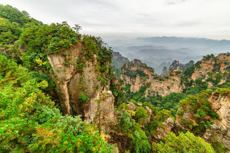Quartz Sandstone Pillars (Avatar Mountains Stock Image - Image of peak ...