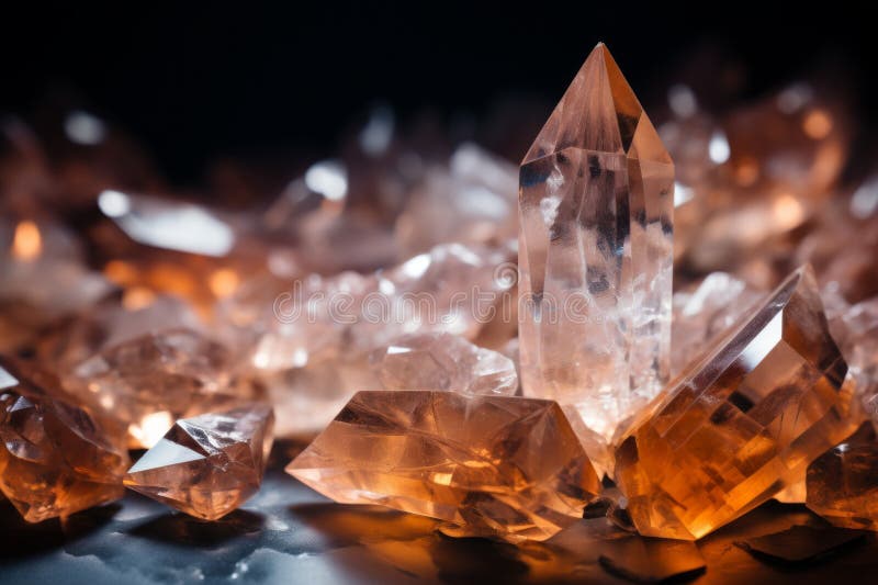 Quartz Material Structure Background Stock Image - Image of crystalline ...