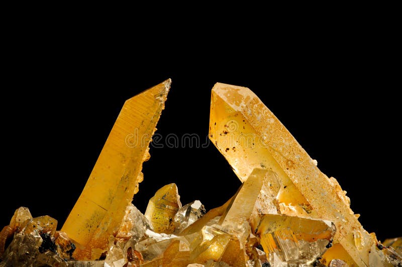 Citrine quartz stock image. Image of citrine, rock, rare - 272446145