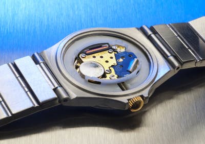 Quartz watch interior stock photo. Image of technology - 26430676