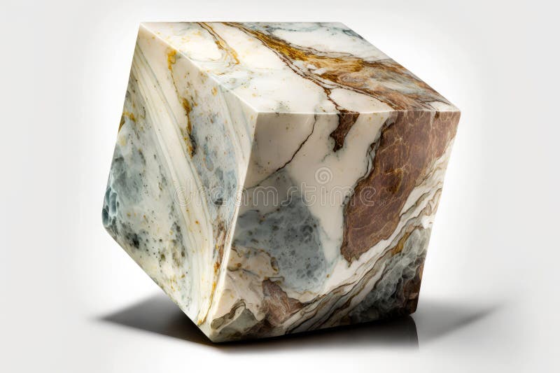 Quartzite Stone on White Background. Generative AI Stock Illustration ...