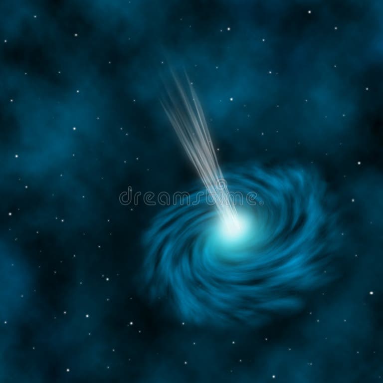 Quasar azul ilustração stock. Ilustração de astronomia - 8670187