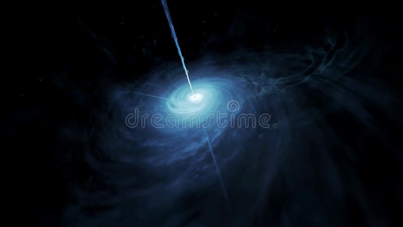 Quasar Rotating in Outer Space Stock Footage - Video of scientific ...