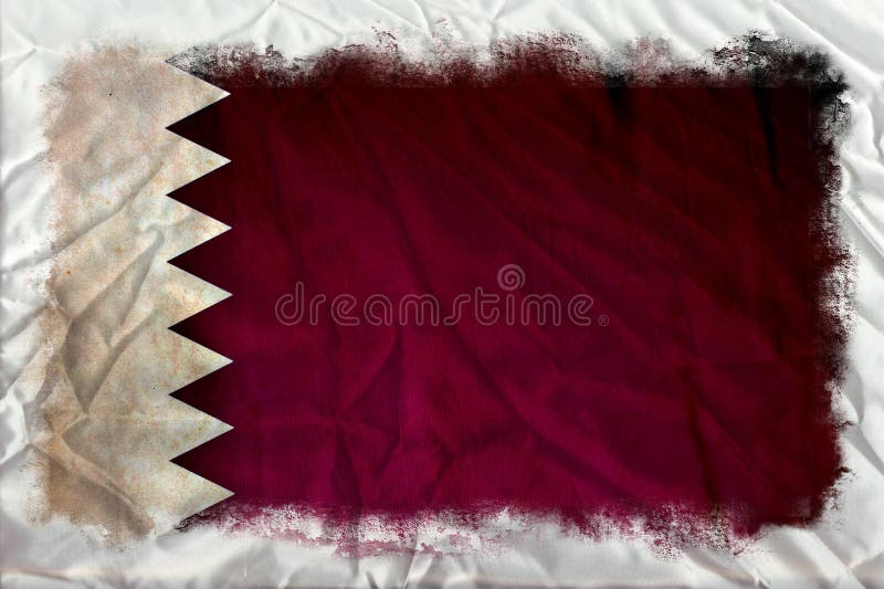 Quatar grunge flag stock photo. Image of canvas, rust - 149799088