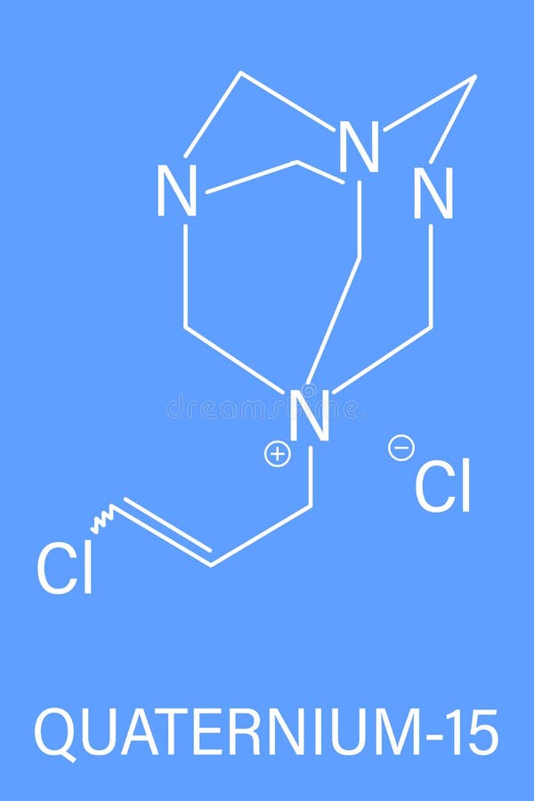 Quaternium-15 Molecule. Skeletal Formula. Stock Vector - Illustration ...
