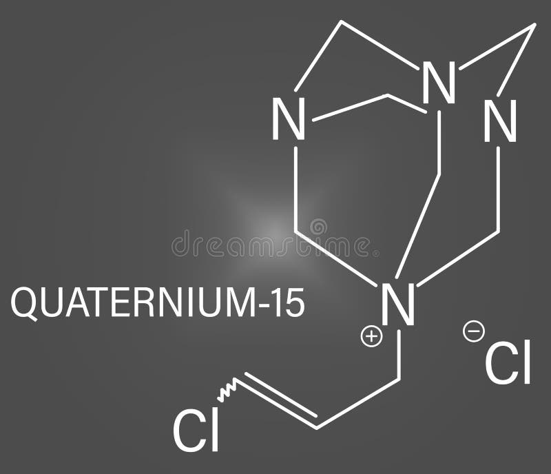 Quaternium-15 Molecule. Skeletal Formula. Stock Vector - Illustration ...