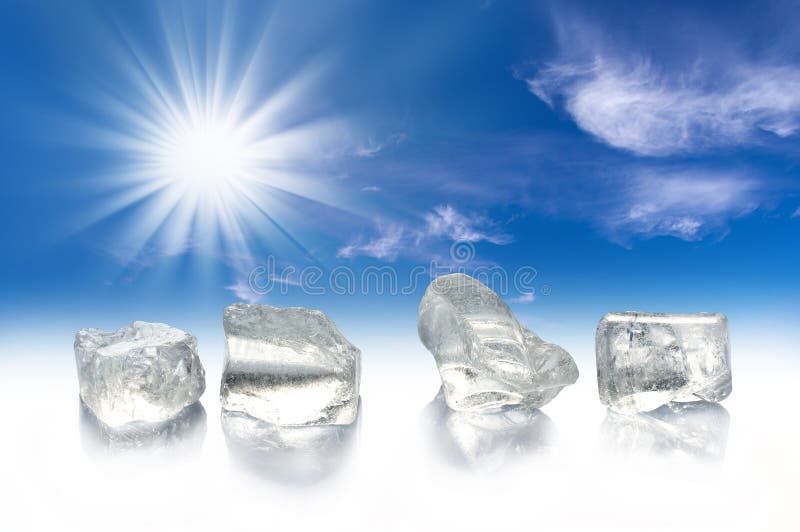 Glace et le soleil image stock. Image du nature, minerai - 1573083