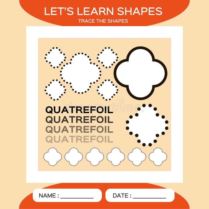 Basic Shapes Learning and Practice Math Visual Puzzle Stock Vector ...