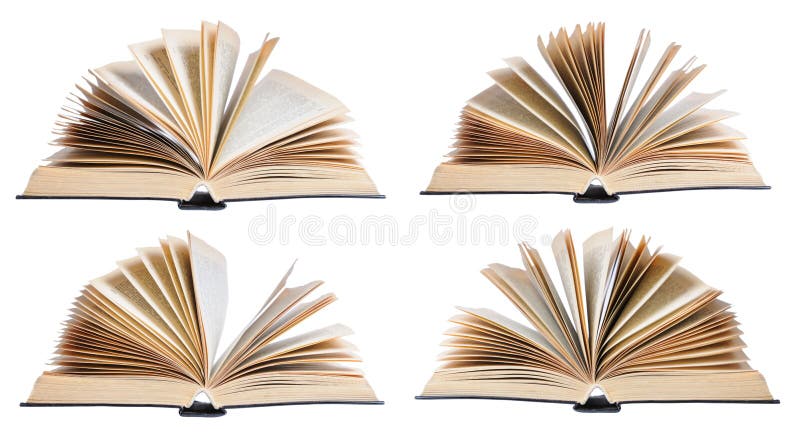 Quattro Libri Aperti Che Volano Sopra Immagine Stock - Immagine di ...
