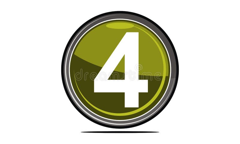 Quattro Logo Design Template Illustrazione Vettoriale - Illustrazione ...