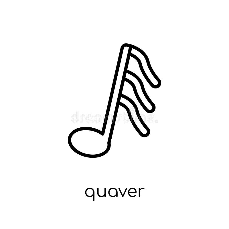 Quaver Icon from Collection. Stock Vector - Illustration of sheet ...