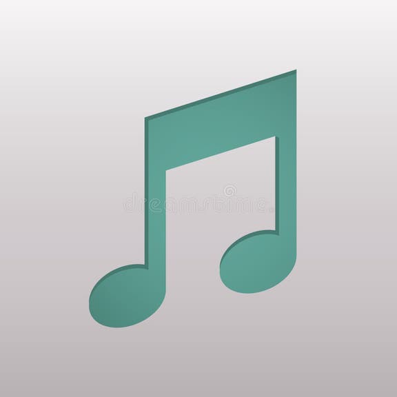 Quaver Note. Vector Illustration Decorative Design Stock Vector ...