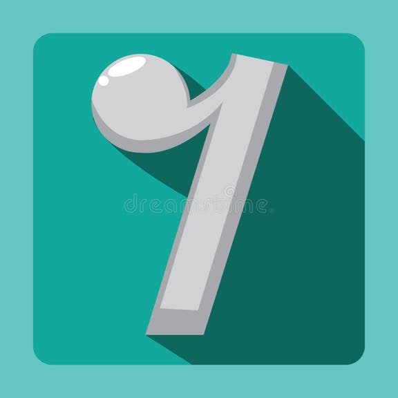 Quaver Rest. Vector Illustration Decorative Design Stock Vector ...