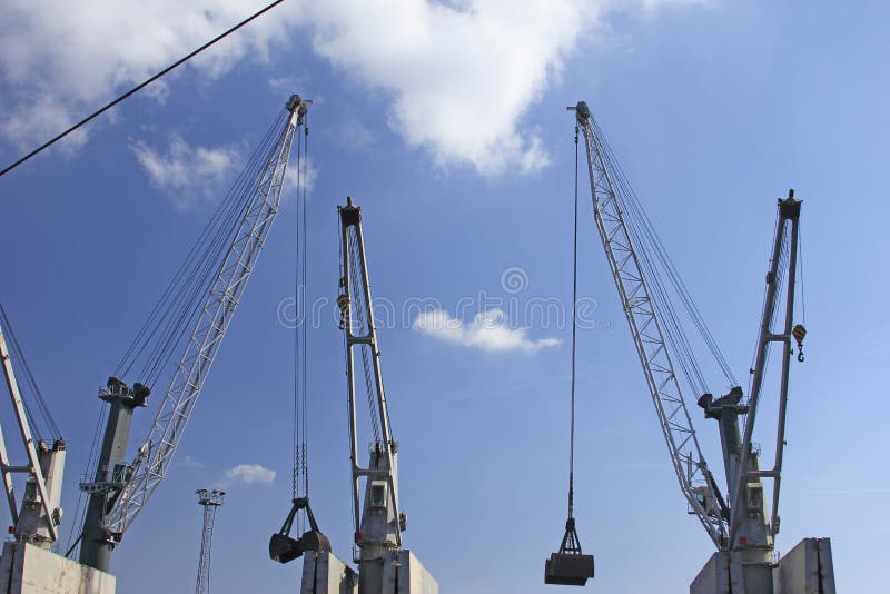 Quay cranes stock photo. Image of picturesque, area, metal - 25662670