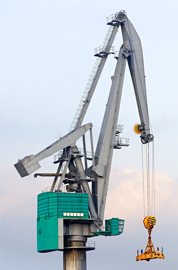 Quay Cranes stock photo. Image of ship, cargo, harbor - 6210278