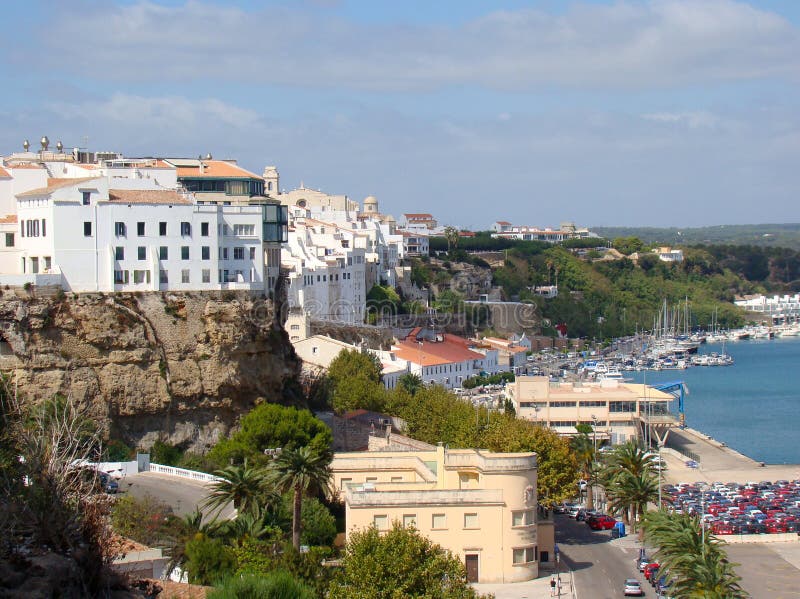 Arquitetura Da Cidade De Mahon Em Minorca Imagem de Stock - Imagem de ...