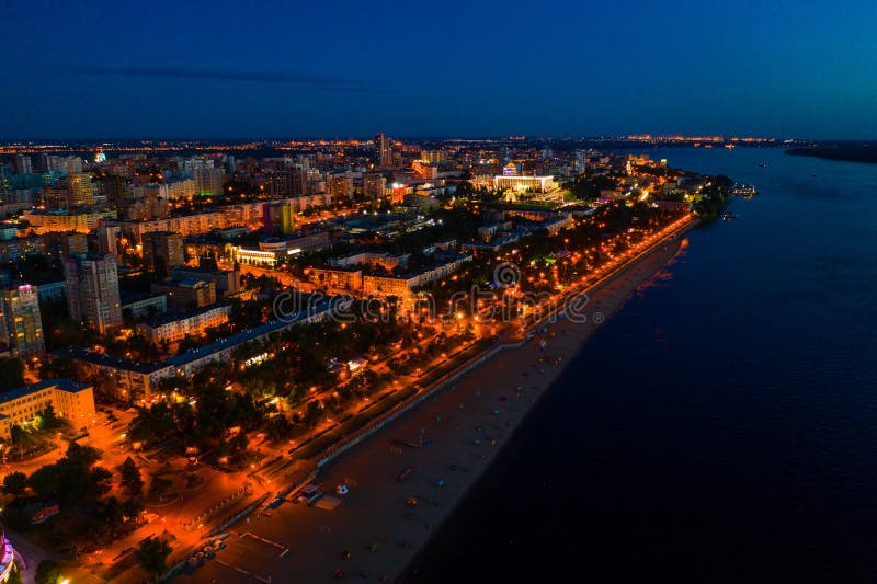 Samara city aerial stock photo. Image of russia, city - 167655154