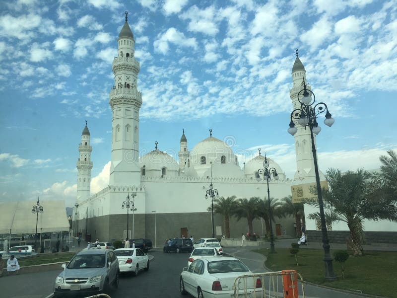 Quba Mosque in Al Madinah, Saudi Arabia Editorial Stock Image - Image ...