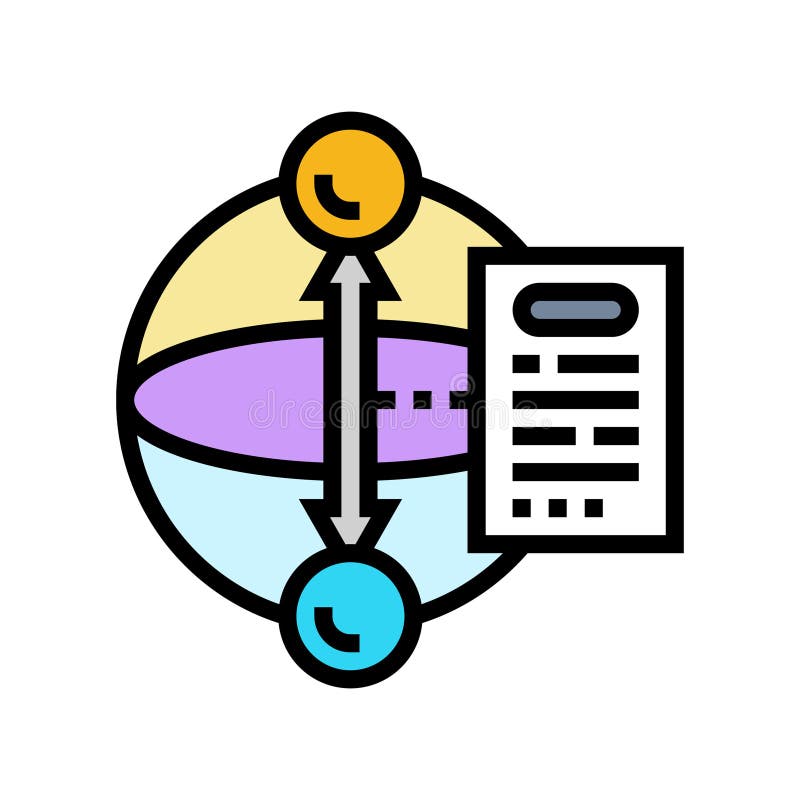 Qubit Measurement Quantum Computer Color Icon Vector Illustration Stock ...