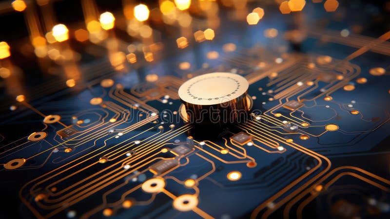 Qubits quantum data stock illustration. Illustration of lighting ...