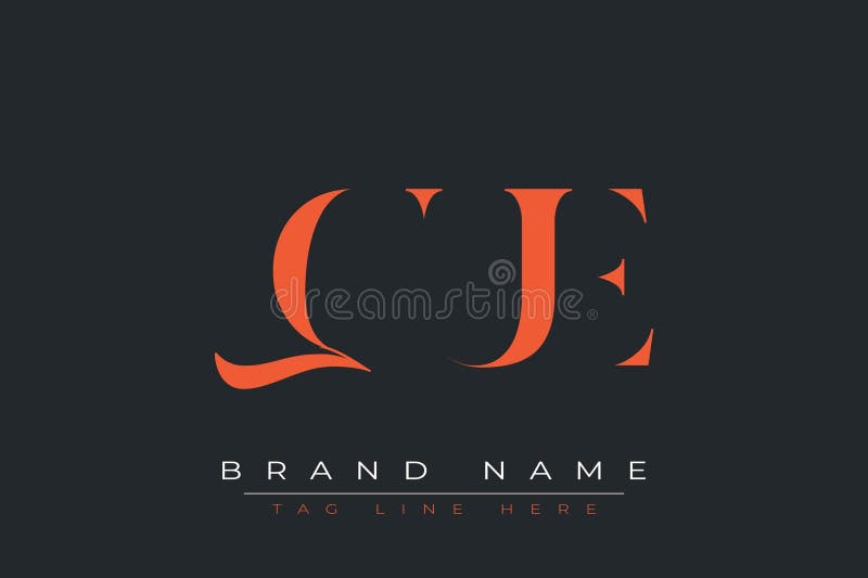 QUE Abstract Letter Logo Design Stock Vector - Illustration of letter ...