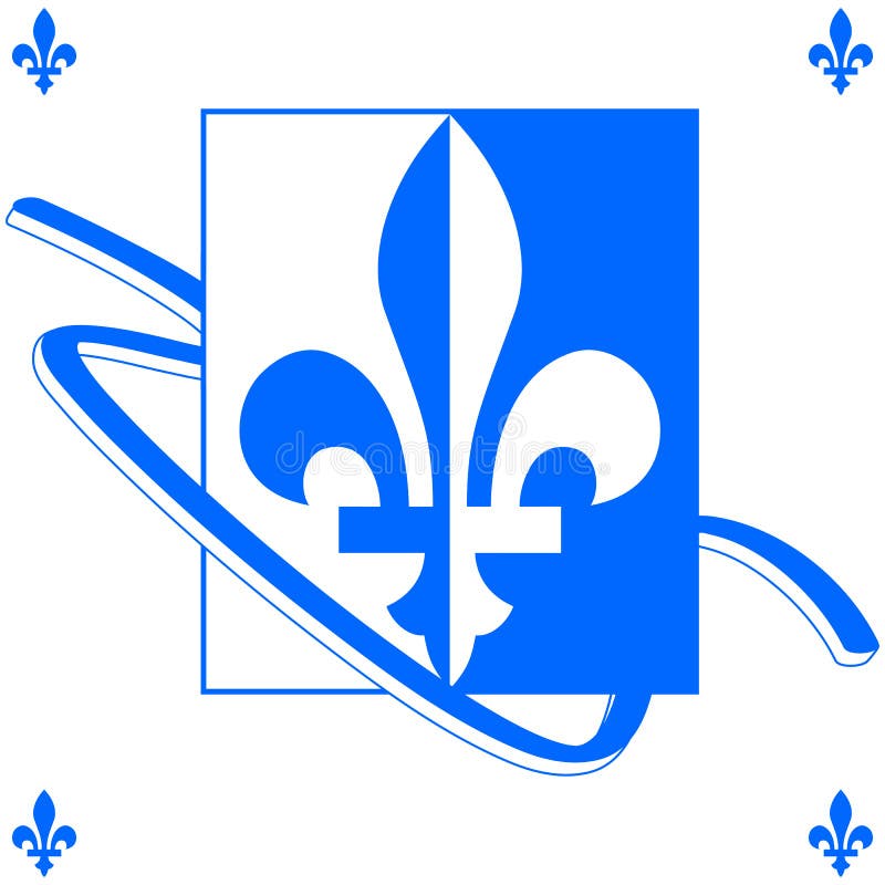 Quebec emblem stamp stock vector. Illustration of postage - 38160688