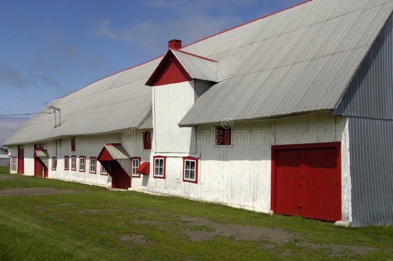 Quebec, a Barn in Orleans Island Stock Image - Image of outdoor, farm ...