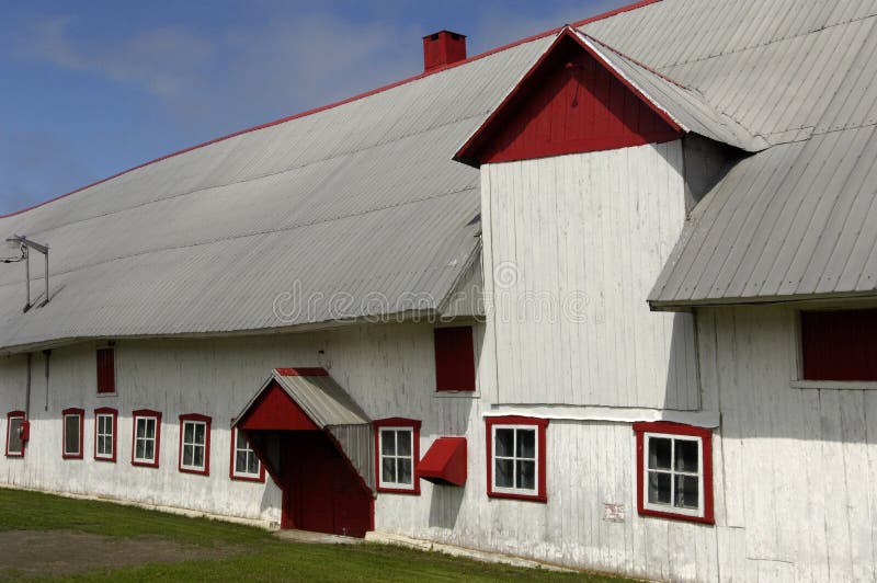 Quebec, a Barn in Orleans Island Stock Image - Image of island ...