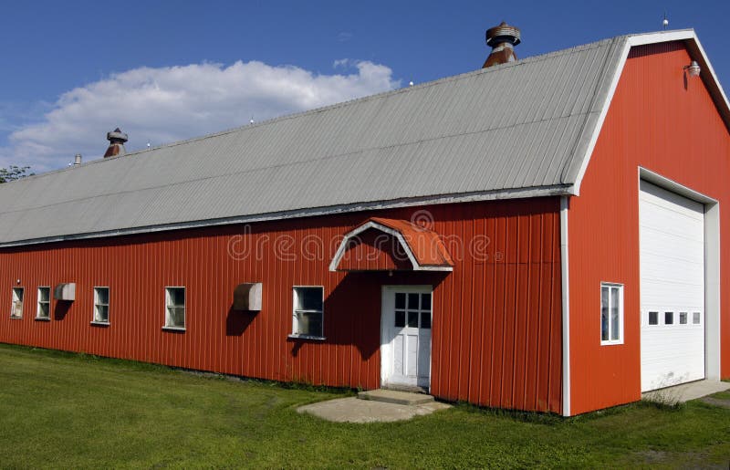 Quebec, a Barn in Orleans Island Stock Image - Image of outdoor, canada ...