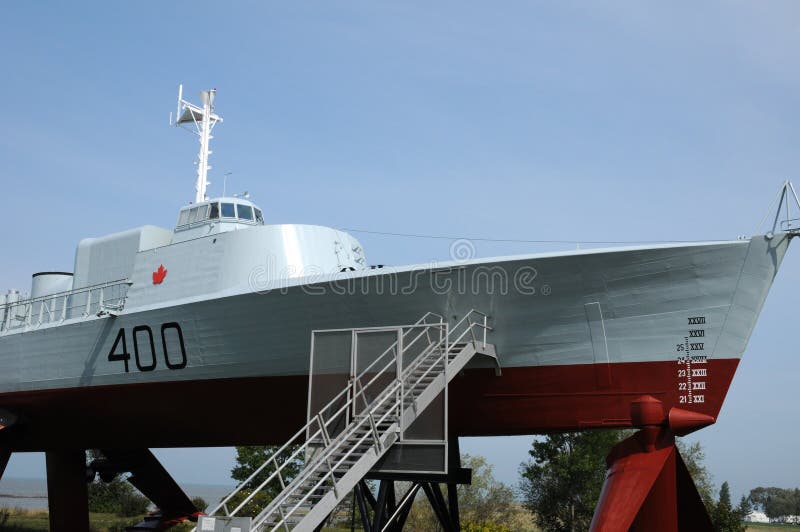 Quebec, Boat in the Historical Naval Museum of L Islet Sur Mer ...